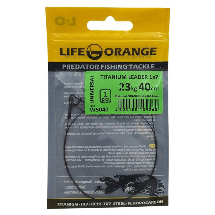 Life Orange Titanium Leader 1x7 » HechtundBarsch.de