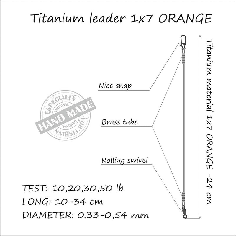 Life Orange Titanium Leader 1x7 » HechtundBarsch.de